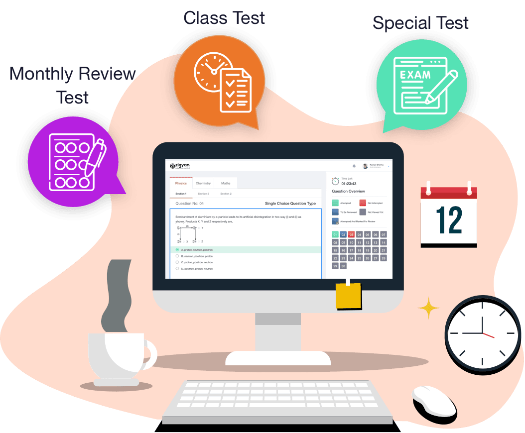 Zigyan Coaching Faridabad for IIT NEET NTSE KVPY NTA Online tests